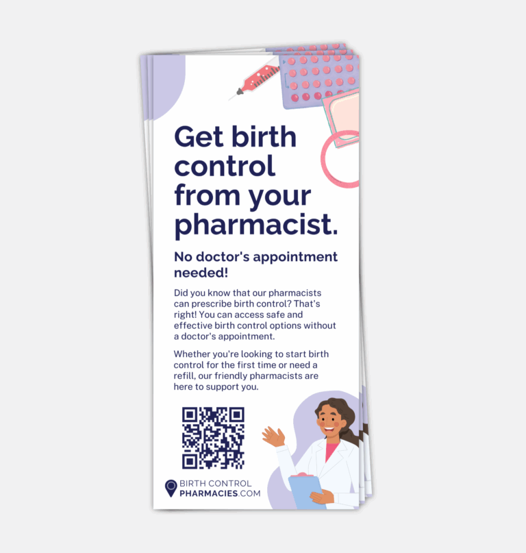 Rack Cards – Birth Control Pharmacist